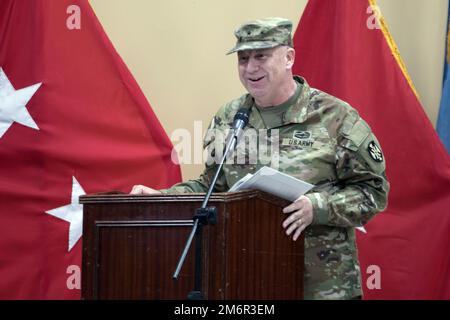 Brig. Gen. Thomas Vickers and Command Sgt. Maj. Kevin Gaiser, the ...