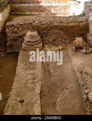Bibracte Archaeological Center. Gallic archaeological ruins on Mount ...