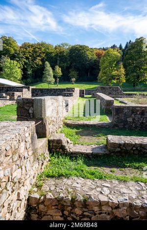 Bibracte Archaeological Center. Gallic archaeological ruins on Mount ...