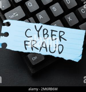 Conceptual display Cyber Fraud. Internet Concept any crime that is ...