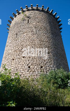 Saint Lawrence is a little stone town in girona spain Stock Photo - Alamy