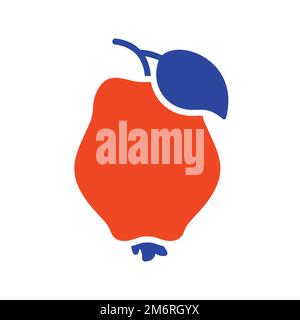 Quince vector glyph icon. Graph symbol for food and drinks web site ...