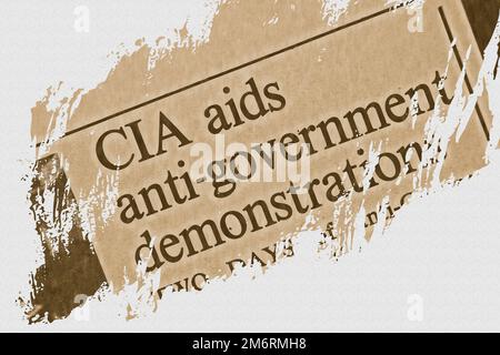 CIA aids anti-government demonstrations - news story from 1975 ...