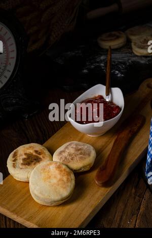 Warm proziaki with marmalade Stock Photo - Alamy