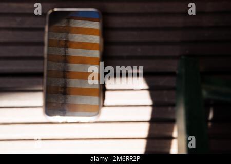 Optical illusion through a mirror, geometry Stock Photo - Alamy