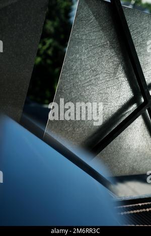 Optical illusion through a mirror, geometry Stock Photo - Alamy