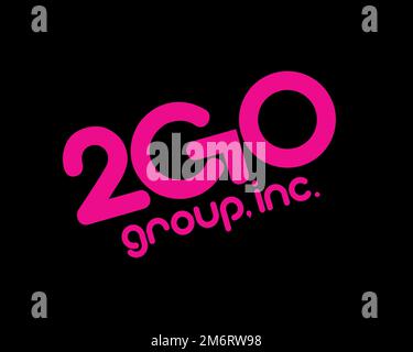 2GO cargo airline, rotated logo, black background B Stock Photo - Alamy