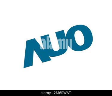 AU Optronics, rotated logo, white background B Stock Photo - Alamy