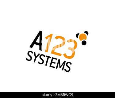 A123 Systems, Logo, White background Stock Photo - Alamy