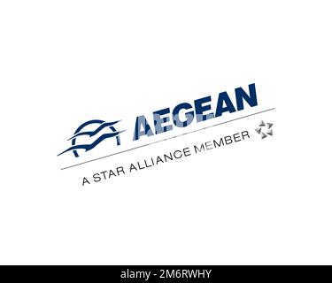 Aegean Airline, Logo, White background Stock Photo - Alamy