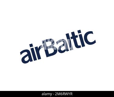 AirBaltic, rotated logo, white background B Stock Photo - Alamy