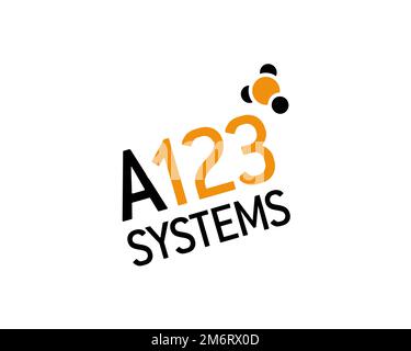 A123 Systems, Logo, White background Stock Photo - Alamy