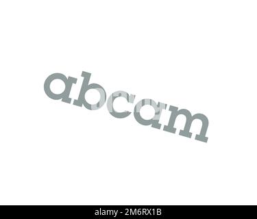 Abcam, rotated logo, white background Stock Photo - Alamy