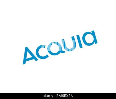 Acquia, rotated logo, white background B Stock Photo - Alamy