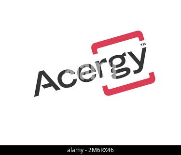 Acergy, rotated logo, white background B Stock Photo - Alamy