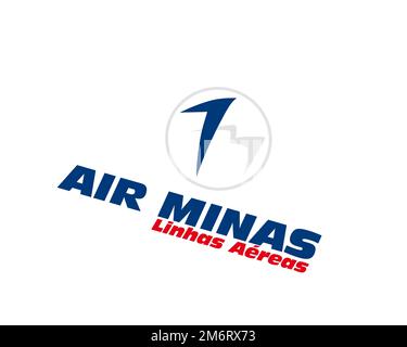 Air Minas Linhas Aereas, rotated logo, white background Stock Photo - Alamy