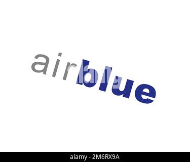 Airblue, rotated logo, white background Stock Photo - Alamy