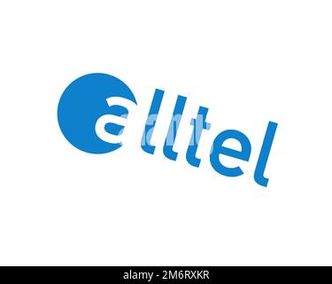 Alltel, rotated logo, white background Stock Photo - Alamy