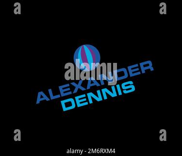 Alexander Dennis, Logo, Black background Stock Photo - Alamy
