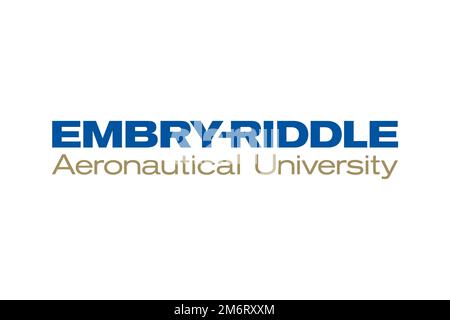 Embry-Riddle Aeronautical University, Logo, Black Background Stock ...