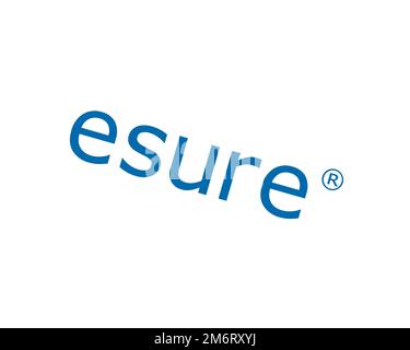 Esure, rotated logo, white background Stock Photo - Alamy