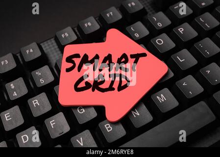 Conceptual caption Smart Grid, Concept meaning includes of operational ...