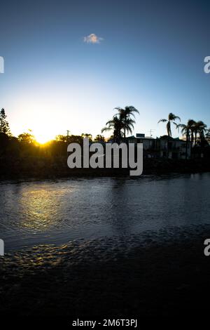 Pacific at sunset on the beack in Crescent Head, Australia Stock Photo ...