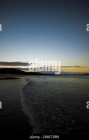 Pacific at sunset on the beack in Crescent Head, Australia Stock Photo ...