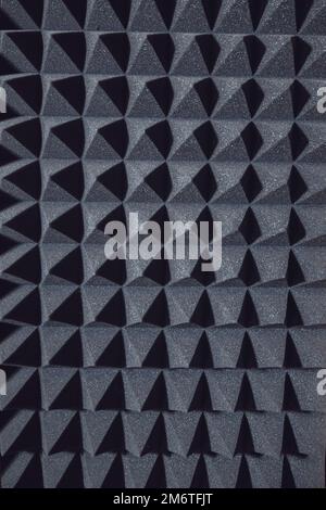 Dampening Acoustical Foam in Music Studio. Close up of Sound Absorbing ...