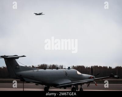 A U-28A Draco aircraft from the 310th Special Operations Squadron at ...