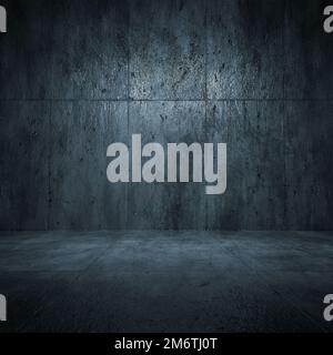 Dark room with metal background. 3d rendering Stock Photo - Alamy