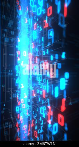 Vertical Data Matrix Stock Photo - Alamy