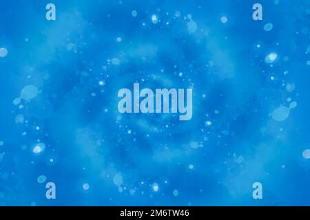 Starry blue background with optical spiral and futuristic design Stock ...