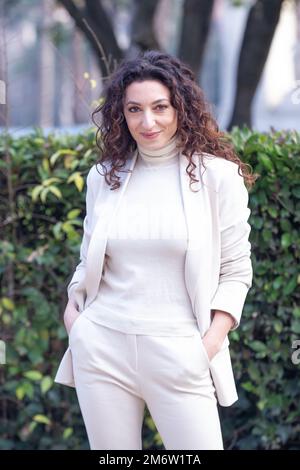 Claudia Lerro attends the photocall of Rai series "Le indagini di ...