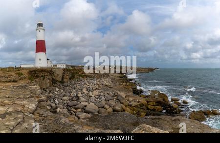 A view of the Portland Bill Lighthouse and Vistors Center on the Isle ...