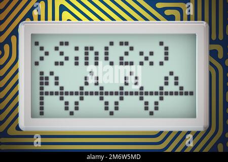 An illustration of a typical lcd display module Stock Photo - Alamy