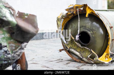 Remains of missile units of the operational-tactical missile system ...