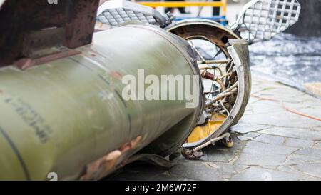 Remains of missile units of the operational-tactical missile system ...