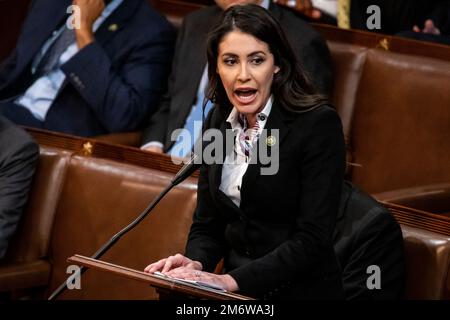 Representative-elect Anna Paulina Luna (R-Fla.) departs a House ...