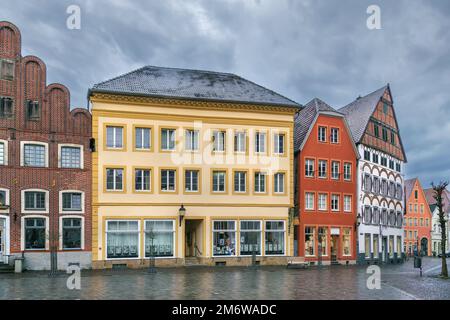 Historical market square, Warendorf, Germany Stock Photo - Alamy