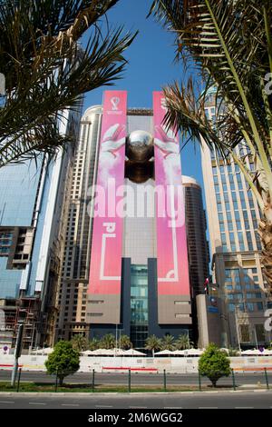 Doha, Qatar - October 7, 2022: The Qatar Stock Exchange Stock Photo - Alamy