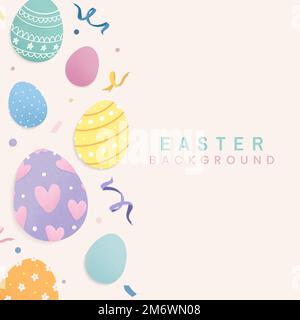 Happy Easter 2019 background vector Stock Vector Image & Art - Alamy