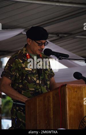 Brigadier General Azariel Loria, Commander of the Belize Defence Force ...