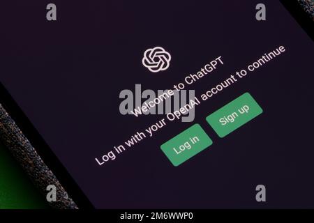 ChatGPT logo seen on the smartphone and MICROSOFT logo seen on the ...