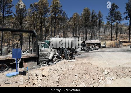 Ruidoso, NM – Photos and B-Roll imagery of fire damage in Ruidoso, New ...