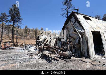 Ruidoso, NM – Photos and B-Roll imagery of fire damage in Ruidoso, New ...