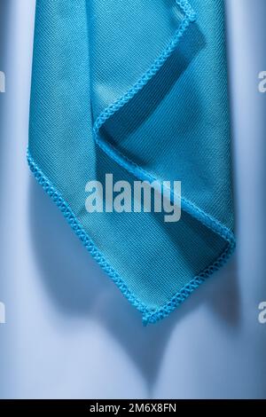 New blue kitchen dishcloth surface Stock Photo - Alamy