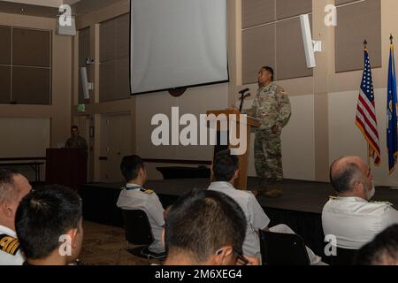 Col. Marcus Jackson, Buckley Garrison commander, and his family pose ...