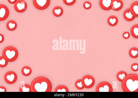 Heart icons themed border background vector Stock Vector Image & Art ...