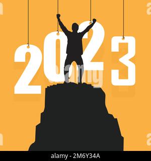 2023 New Year Party Celebration Poster Template Illustration with ...